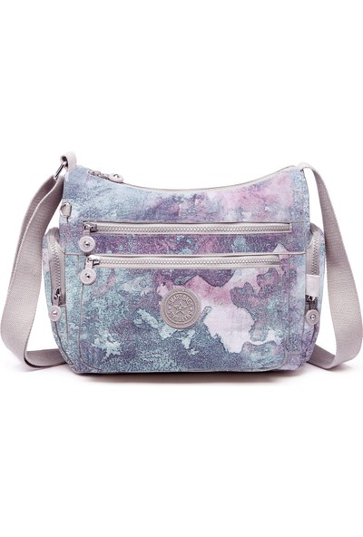 Kadın Postacı Çantası Krinkıl Kumaş 1115 Mor Flower Kadın Postacı Çantası Krinkıl Kumaş 1115 Mor Flower