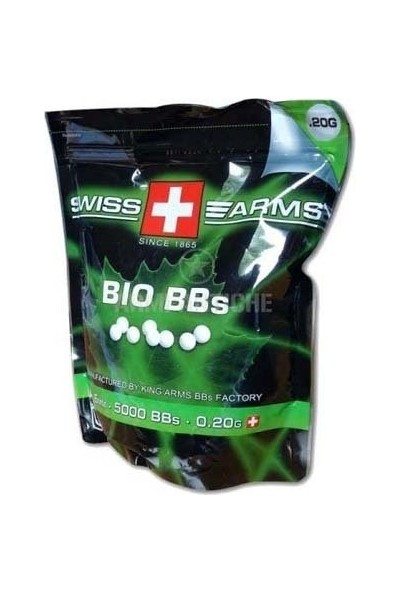 Cybergun Swiss Arms Bio 0,20G 5000* Airsoft Bb Cybergun Swiss Arms Bio 0,20G 5000* Airsoft Bb