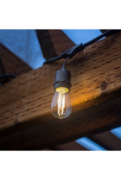 Led Pasajı 10 Metre Eklenebilir Kablolu Dış Mekan 10'lu Duy Takımı / Düğün / Organizasyon / Bahçe Led Pasajı 10 Metre Eklenebilir Kablolu Dış Mekan 10'lu Duy Takımı / Düğün / Organizasyon / Bahçe