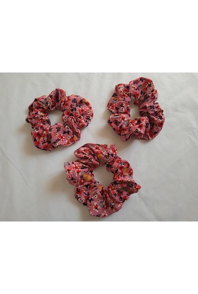 Thulıa Pembe Çiçek Desenli Toka 3lü