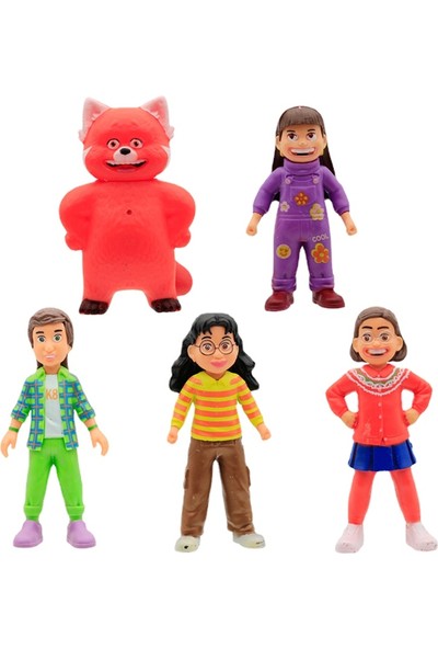 Sinley 5 Adet Turning Red Pvc Model Bebek Oyuncak Süsler (Yurt Dışından) Sinley 5 Adet Turning Red Pvc Model Bebek Oyuncak Süsler (Yurt Dışından)