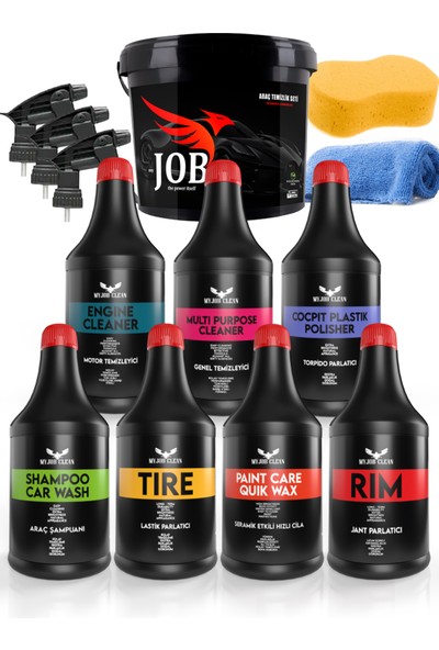 My Job Clean Oto Bakım Seti (Black Paket) 7'li Set My Job Clean Oto Bakım Seti (Black Paket) 7'li Set