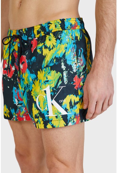 Calvin Klein Desenli Cepli Mayo Short Erkek Mayo Short KM0KM00709 0gs