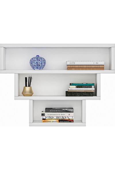 Akçay Duvar Rafı Beyaz