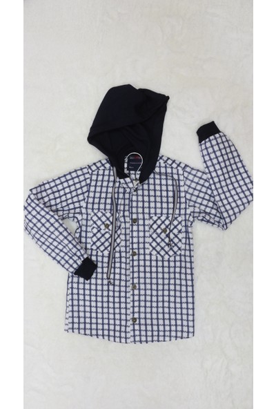 Sevimli Baby Store Erkek Çocuk Kapşonlu Kolları Lastikli Kareli Gömlek Sevimli Baby Store Erkek Çocuk Kapşonlu Kolları Lastikli Kareli Gömlek