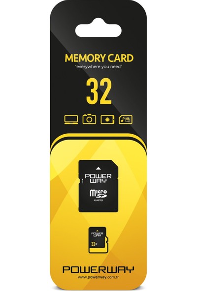 Powerway 32 GB Micro Sd Hafıza Kartı Adaptör Dahil Powerway 32 GB Micro Sd Hafıza Kartı Adaptör Dahil