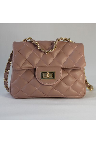 İskeçe Tesbih Butik Özge Bahar Kapitone Zincir Askılı Çanta