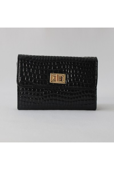 İskeçe Tesbih Butik Özge Bahar Kilitli Küçük Boy Katlamalı Cüzdan