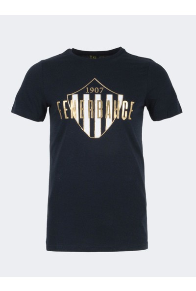 Erkek Tribün Kalkan Baskılı T-Shirt