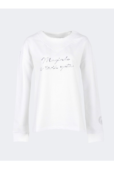 Kadın Tribün Yaka Detaylı Sweat