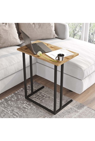 L'occi Concept Kriss Metal Ayaklı Laptop Sehpası Kahvaltı Masası Çalışma Sehpası Çam kr1-Çm L'occi Concept Kriss Metal Ayaklı Laptop Sehpası Kahvaltı Masası Çalışma Sehpası Çam kr1-Çm