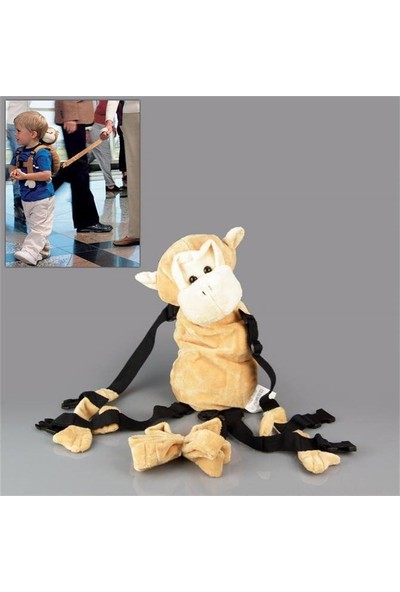 Çocuk Güvenlik Kemeri 2 In 1 Çanta Yürütme Aparatı Köpek Model