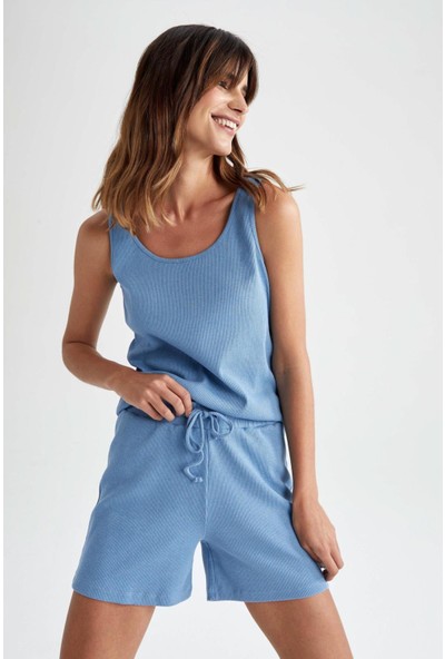 DeFacto Regular Fit Geniş Yaka Askılı Kaşkorse Atlet U4564AZ22SM