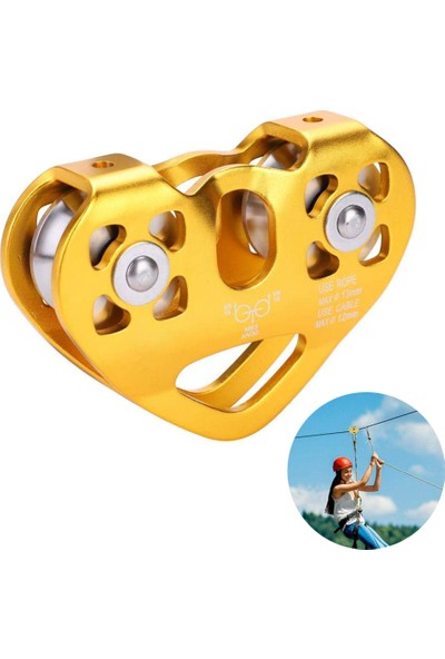 Kasnak Tandem Hız Çift Arabalı Kurtarma Tırmanışı Çift Rulmanlı Rulmanlı Kasnak Kaya/ Tek Kasnak Alüminyum Sabit Göz Tırmanma Kasnağı