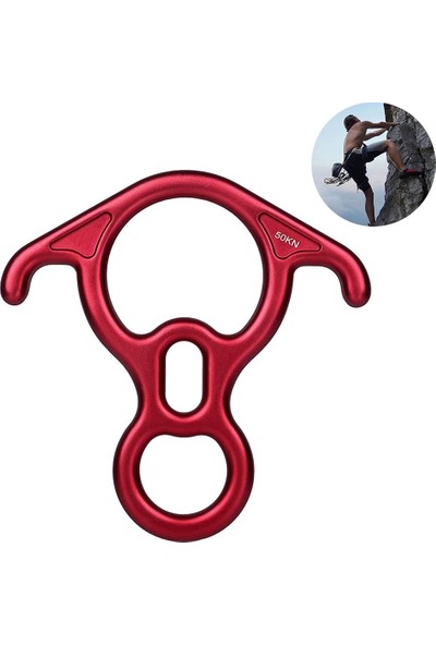 Rescue Figure, Descender Large Bent-Ear Belaying And Rappelling Gear Belay Device Climbing For Rock Climbing Peak Rescue Aluminum Alloy Rescue Figure, Descender Large Bent-Ear Belaying And Rappelling Gear Belay Device Climbing For Rock Climbing Peak Rescue Aluminum Alloy