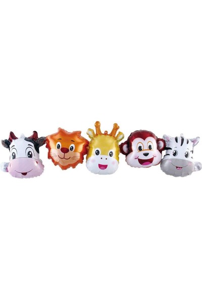 Happyland Birleşik Folyo Set Balon Mini Balon Serisi 5'li Safari Karakterli Balon Hayvan Figürlü Balon Seti Happyland Birleşik Folyo Set Balon Mini Balon Serisi 5'li Safari Karakterli Balon Hayvan Figürlü Balon Seti
