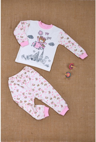 Gees %100 Pamuk, Fly Sky Pijama Takımı 1-3 Yaş
