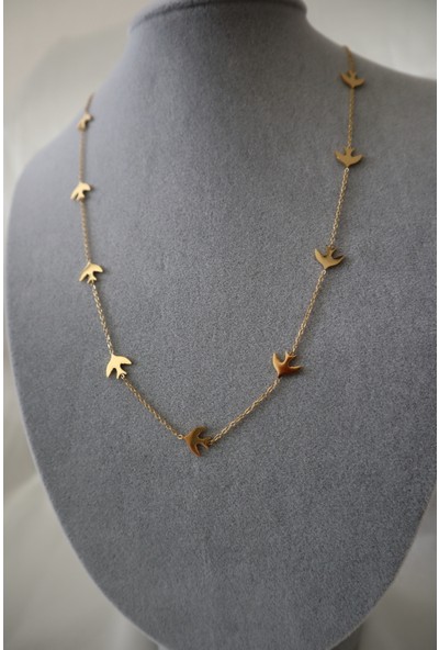 Bysy Accessories Göçmen Kuşlar Çelik Kolye