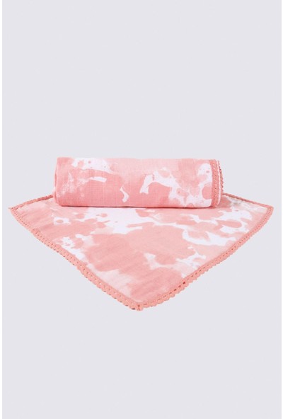 Ecocotton Rosa 2'li Bebek Bakım Örtüsü Seti %100 Organik Pamuk Müslin Baskılı Somon Ecocotton Rosa 2'li Bebek Bakım Örtüsü Seti %100 Organik Pamuk Müslin Baskılı Somon