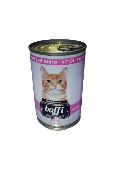 Baffi Kedi Konserve Yavru Kuzu Etli 400 gr Baffi Kedi Konserve Yavru Kuzu Etli 400 gr