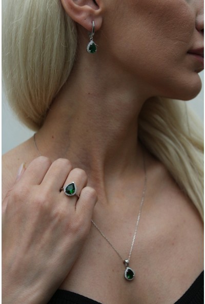 Sterling Silver 3'lü Baget Set - 925 Ayar Gümüş 3'lü Baget Set Sterling Silver 3'lü Baget Set - 925 Ayar Gümüş 3'lü Baget Set