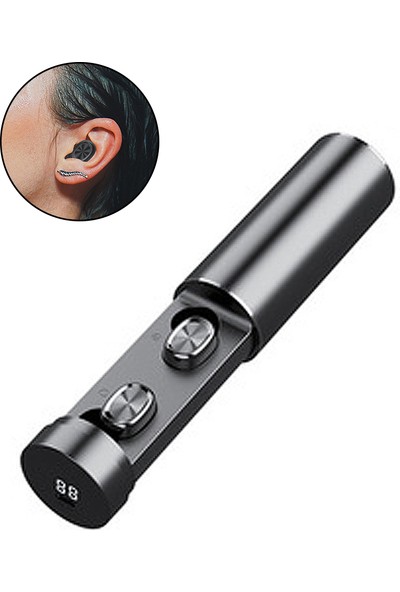 LED Ekran Parmak Izi Dokunmatik Kontrollü Bluetooth Kablosuz Spor Kulaklık LED Ekran Parmak Izi Dokunmatik Kontrollü Bluetooth Kablosuz Spor Kulaklık