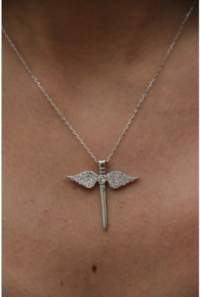 Sterling Silver Hayalet Kolye - Gümüş Yusufçuk Kolyesi