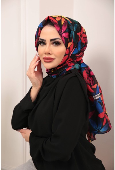Siyane Scarf Siyane Bahama Desen Şal Serisi 75 x 185 cm