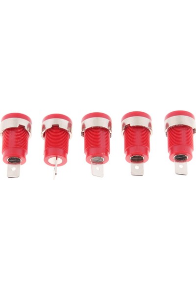 Prettyia 5 Adet 4mm Muz Jack Ciltleme Multimetre Muz Soket Konnektörü Kırmızı Kırmızı (Yurt Dışından) Prettyia 5 Adet 4mm Muz Jack Ciltleme Multimetre Muz Soket Konnektörü Kırmızı Kırmızı (Yurt Dışından)