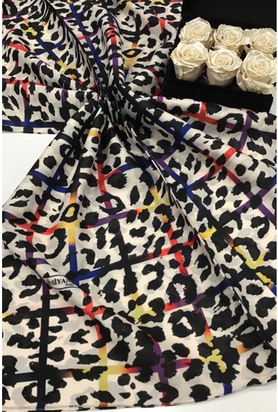 Siyane Scarf Siyane Çita Desen Şal Serisi 75 x 185 cm