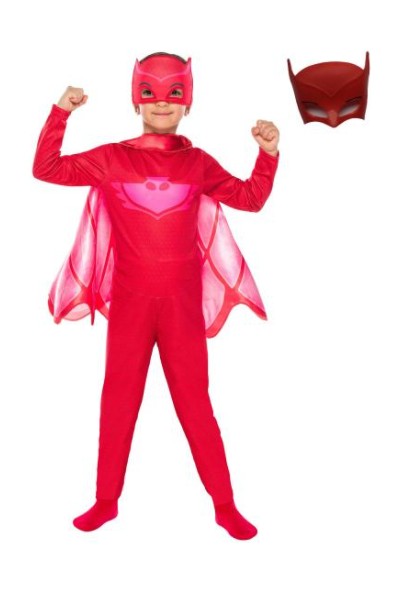 Pj Maskeliler Pija Maskeliler Owlette Kırmızı Baykuş Kız 2 Maskeli Pelerinli Kostüm Pj Maskeliler Pija Maskeliler Owlette Kırmızı Baykuş Kız 2 Maskeli Pelerinli Kostüm