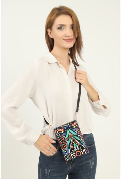 Petek Karnaval Kadın Cüzdan Çapraz Çanta