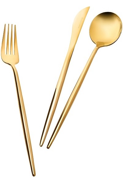 Karaca Jupiter Shiny Gold 60 Parça 12 Kişilik Kutulu Çatal Kaşık Bıçak Takımı Karaca Jupiter Shiny Gold 60 Parça 12 Kişilik Kutulu Çatal Kaşık Bıçak Takımı