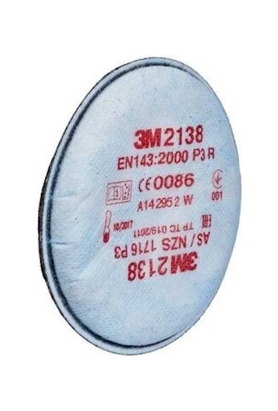3m 2138 P3 Organik / Ozon Gaz ve Buhar Filtresi (1 Çift)