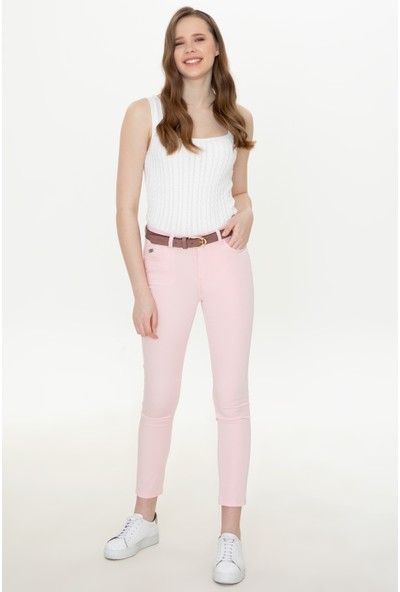 U.S. Polo Assn. Bayan Pudra Spor Pantolon 50249844-VR042 U.S. Polo Assn. Bayan Pudra Spor Pantolon 50249844-VR042