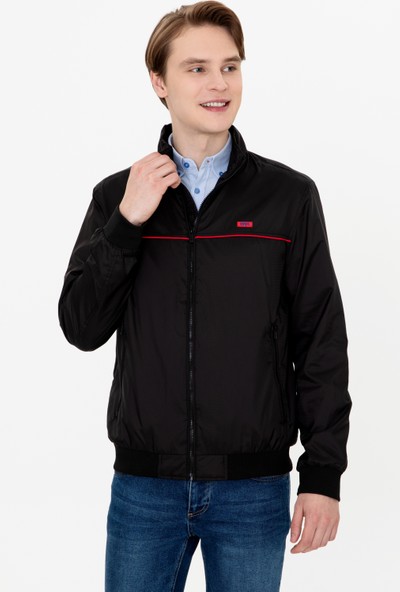 U.S. Polo Assn. Erkek Siyah Mont