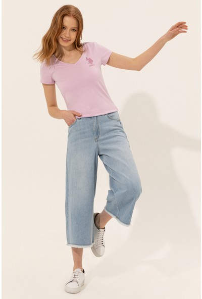 U.S. Polo Assn. Kadın Açık Mavi Denim Pantolon U.S. Polo Assn. Kadın Açık Mavi Denim Pantolon