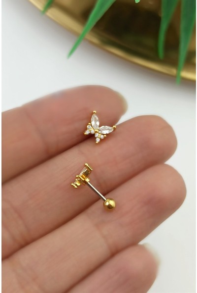 ÇLK Accessories 316 Cerrahi Çelik Kelebek Piercing TRPIERCING0123 ÇLK Accessories 316 Cerrahi Çelik Kelebek Piercing TRPIERCING0123