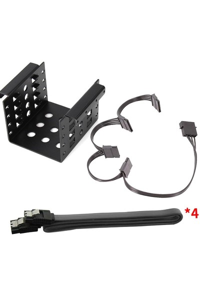 Echoes Premium 4-Bay 2.5 Inç SSD HDD Sabit Sürücü Caddy Adaptörü Braketi Tutucu Siyah W Sata Kablosu (Yurt Dışından) Echoes Premium 4-Bay 2.5 Inç SSD HDD Sabit Sürücü Caddy Adaptörü Braketi Tutucu Siyah W Sata Kablosu (Yurt Dışından)