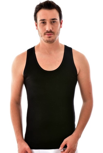 Seher Yıldızı Seher 6'lı Erkek Siyah Atlet Pamuk Penye Seher Yıldızı Seher 6'lı Erkek Siyah Atlet Pamuk Penye