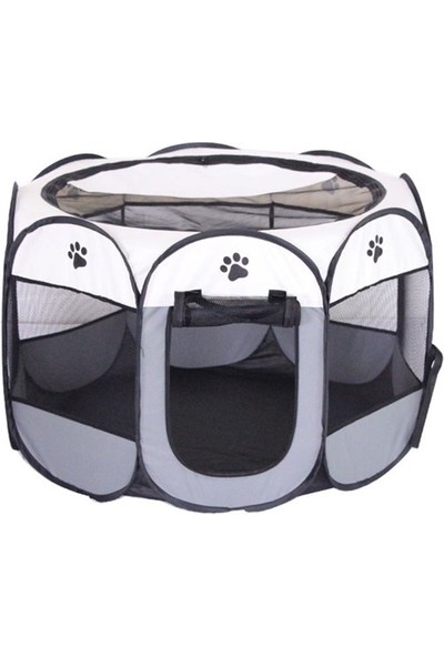 Mixpet Kedi Köpek Oyun Park Alanı 74X74X43 cm Patili Gri Mixpet Kedi Köpek Oyun Park Alanı 74X74X43 cm Patili Gri