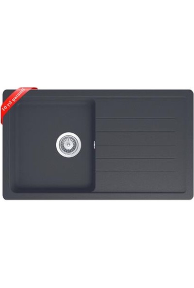 Ukınox Valente D-100 Siyah Granit Eviye Ukınox Valente D-100 Siyah Granit Eviye