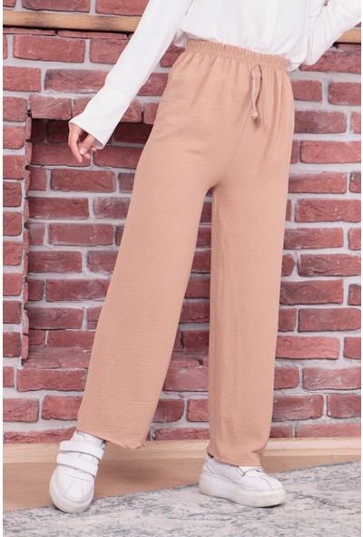 İmaj Butik Beli Lastikli Ayrobin Pantolon/camel İmaj Butik Beli Lastikli Ayrobin Pantolon/camel