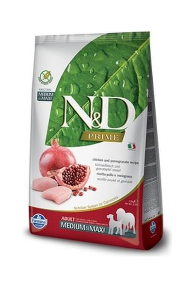 N&d Prime Tavuklu Orta ve Büyük Irk Tahılsız Yetişkin Köpek Maması 12 kg