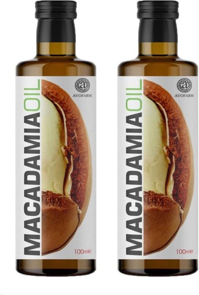 Avofarm Makedamya (Macadamia) Yağı 100 ml x 2'li Paket Avofarm Makedamya (Macadamia) Yağı 100 ml x 2'li Paket