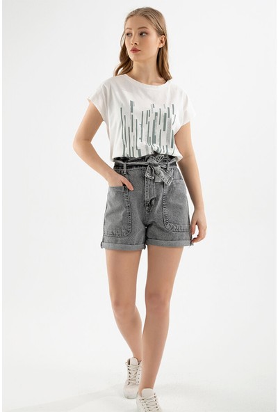 Fashion Friends Kadın Denim Şort