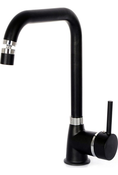 Kca Armatür Siyah Krom Oynar Başlıklı Mutfak Eviye Bataryası Kca Armatür Siyah Krom Oynar Başlıklı Mutfak Eviye Bataryası