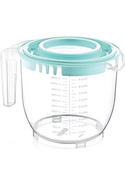 Dünya Kapaklı Mikser Kabı- Yeşil