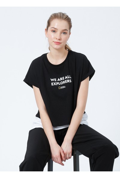 National Geographic T-Shirt, Xl, Siyah