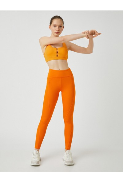 Koton Ebru Şallı Loves Koton Sport Neon Tayt